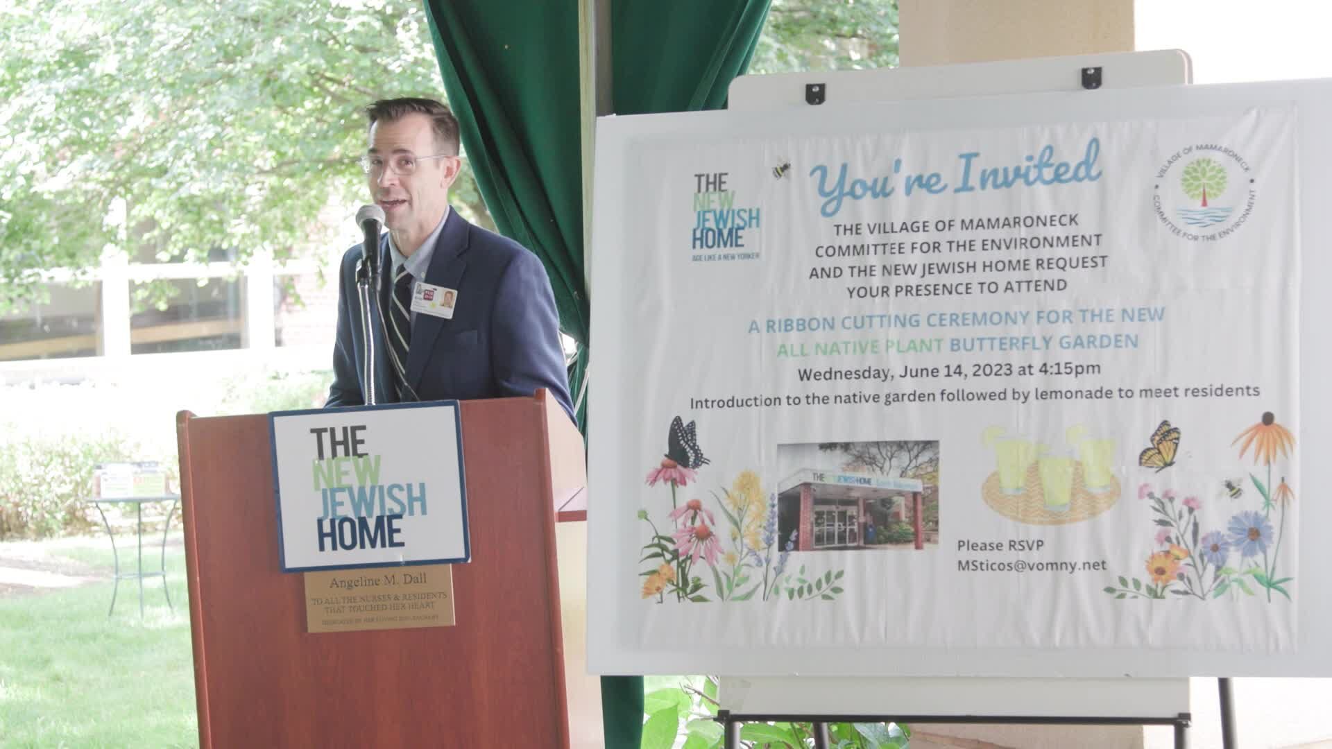 Ribbon Cutting for The New Jewish Home/Sarah Neuman Native Pollinator ...